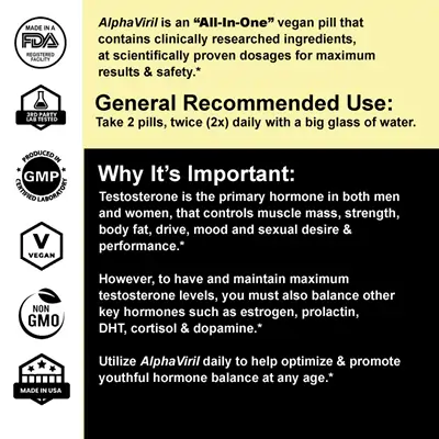 AlphaViril™ - Naturally boost your testosterone, libido & sex drive in ...